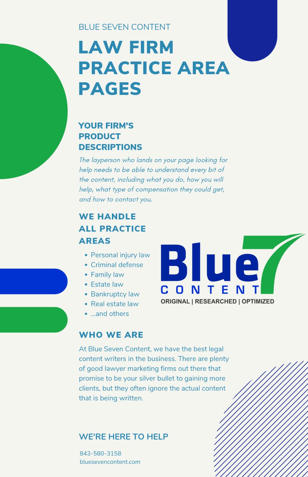 Law Firm Practice Area Pages Explained - Blue Seven Content